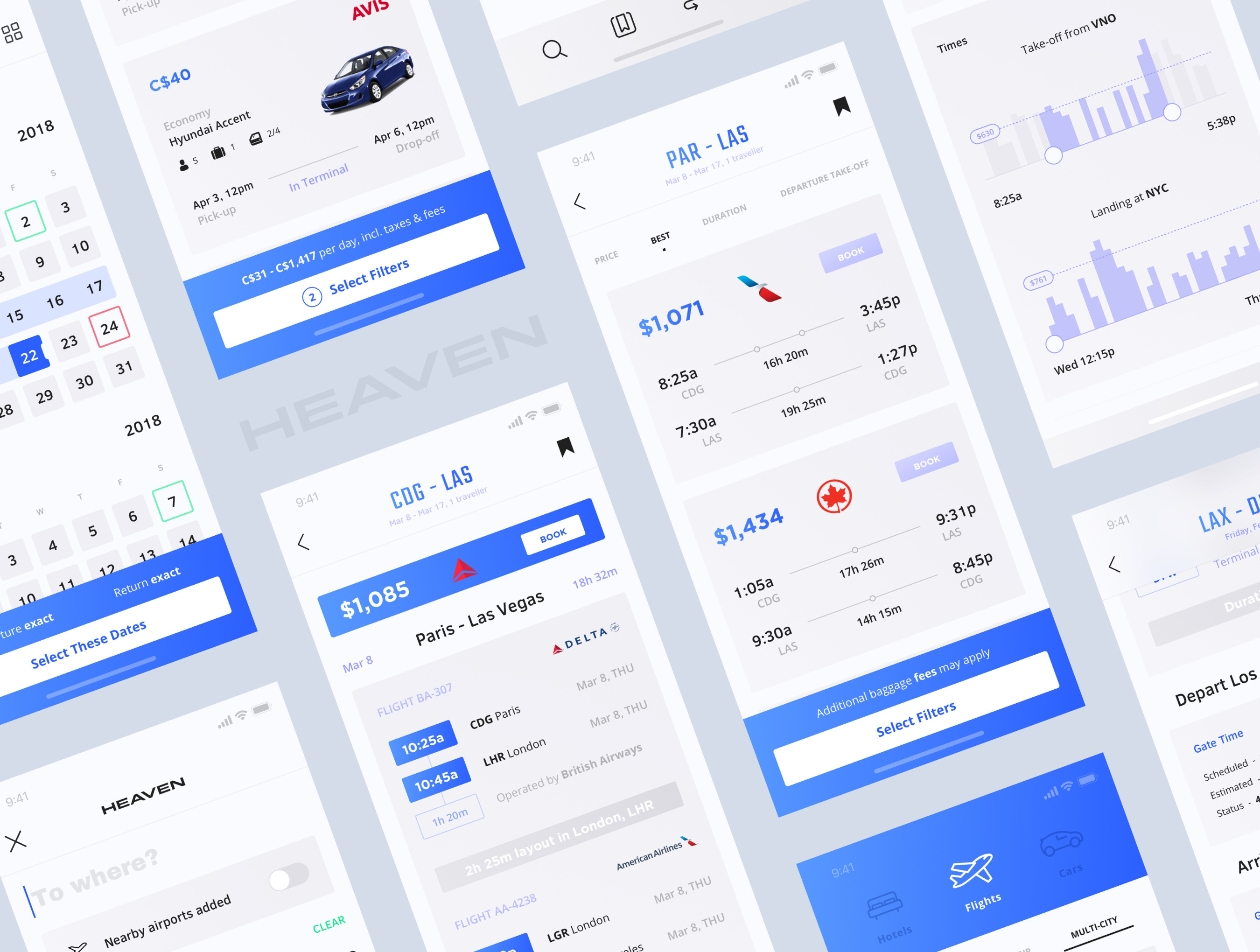 Heaven Mobile App UI Kit, an UI Kit Template by Neowise
