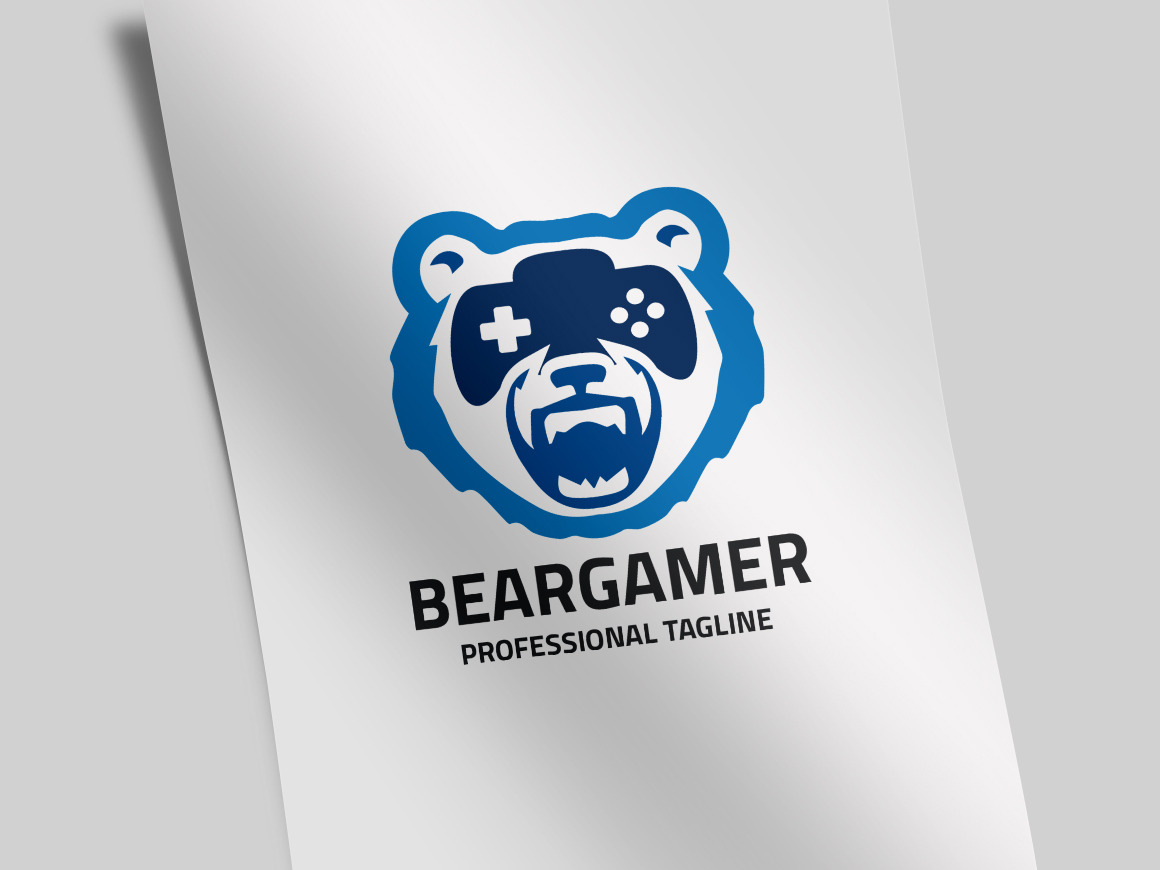 Bear Gamer Logo, a Branding & Logo Template by Design_Planet
