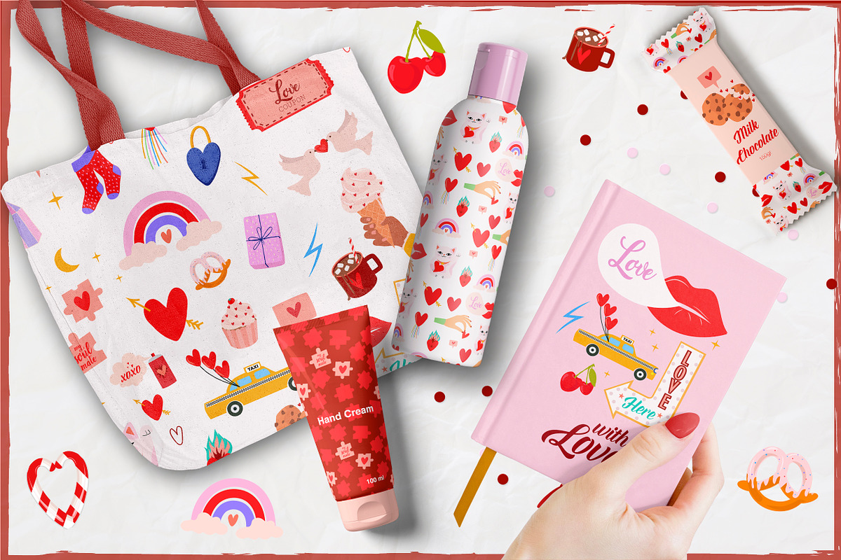 Animated Love Story, a Food Illustration by Mio Buono