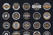 50 Vintage Round Badge & Logo | Branding & Logo Templates ~ Creative Market