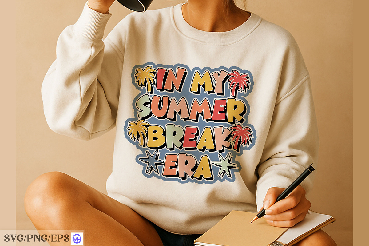 In My Summer Break Era SVG PNG, a Seasonal Illustration by mh_arif