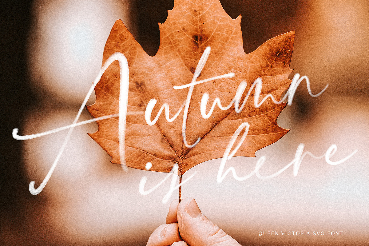 Queen Victoria SVG, a Script Font by Ivan Rosenberg