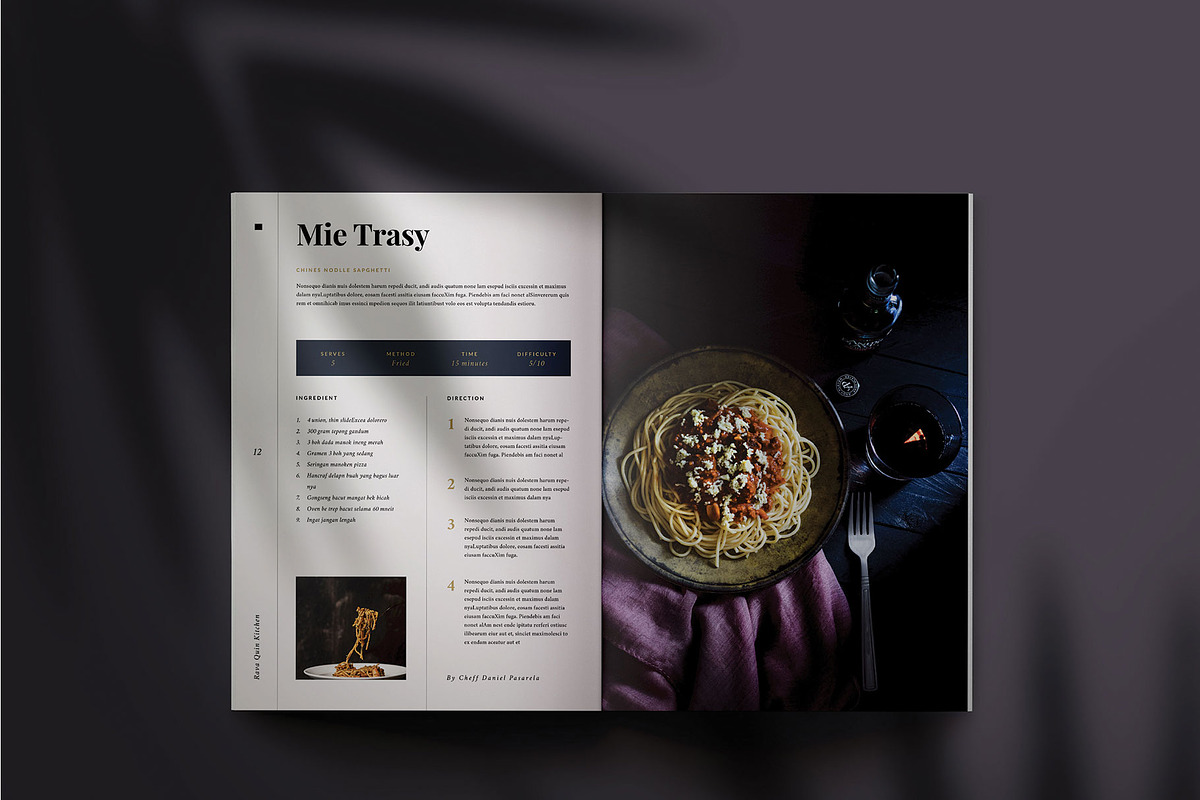 Cookbook / Recipe Book V.2, a Brochure Template by Occy Design