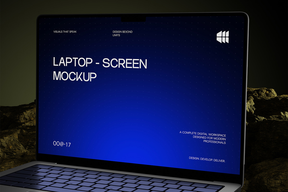 Laptop Device Screen Mockup