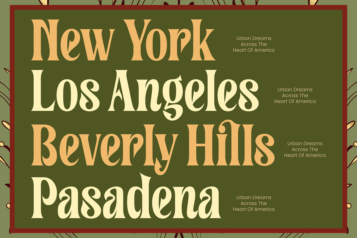 Cahileros Bold Retro Display Serif, a Serif Font by timelesstype.co