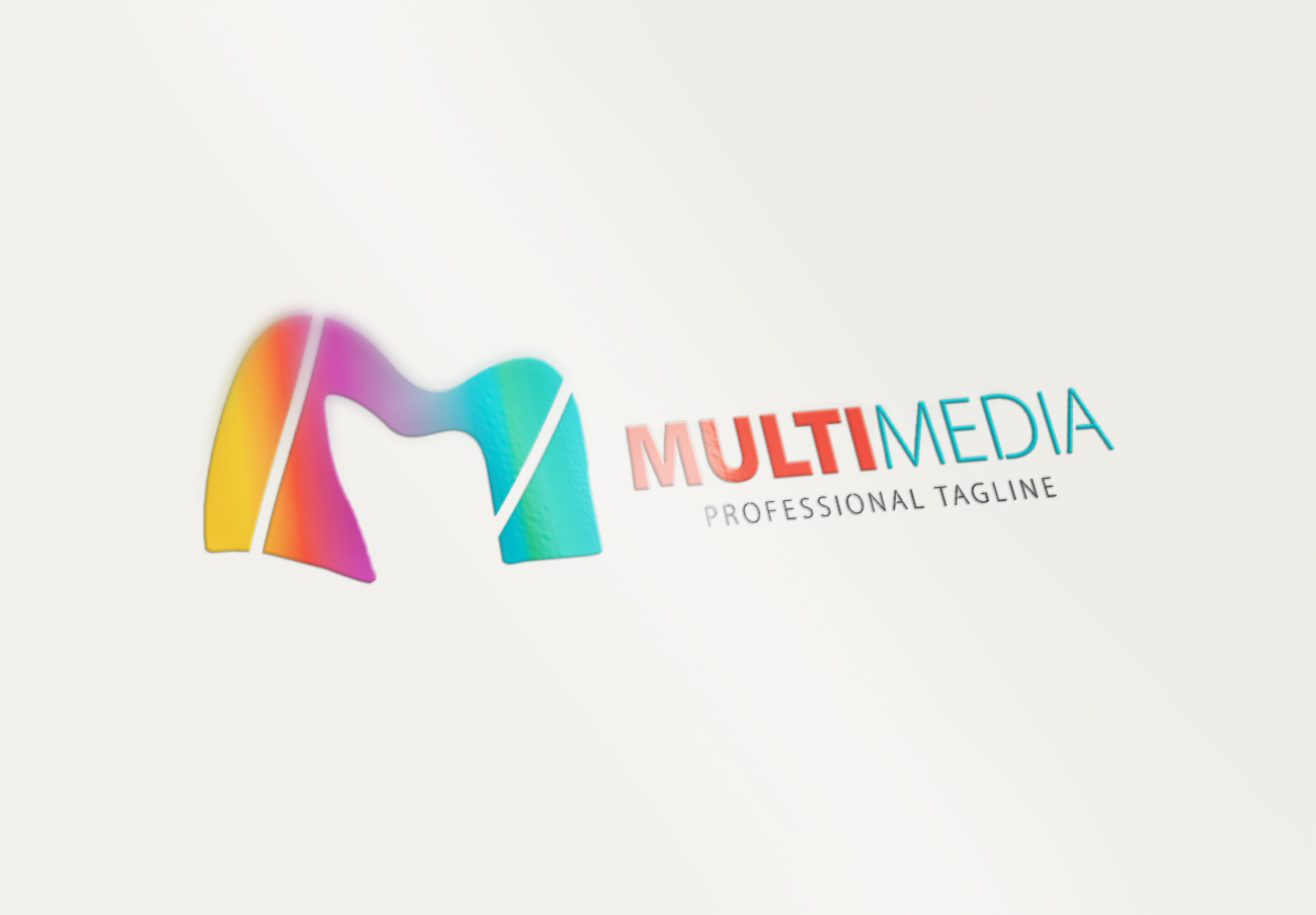 Multi Media / Letter M Logo | Branding & Logo Templates ~ Creative Market
