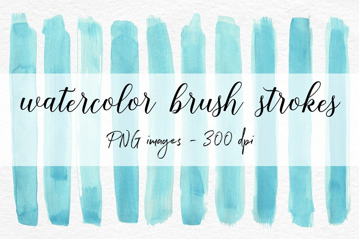Watercolor Brush Strokes