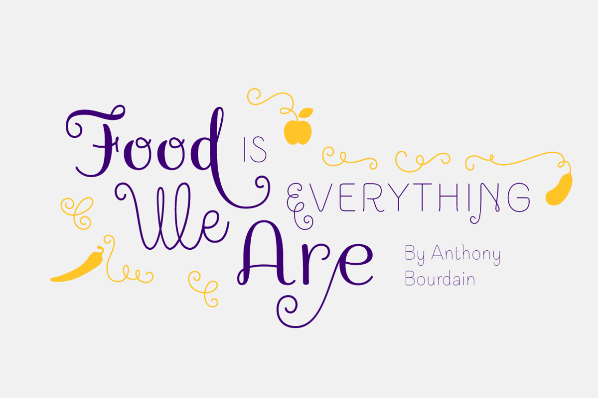 Culinary, a Script Font by Latinotype