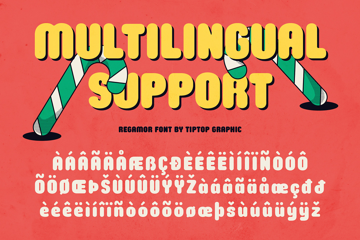 Regamor – Fat Rounded Retro Font, a Sans Serif Font by Tiptop Graphic