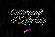 Procreate Calligraphy brushes, a Brush Add-On by Emmanuel Buron