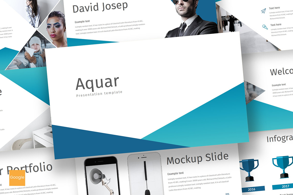 Aquar - Google Slides Template, a Presentation Template by inspirasign