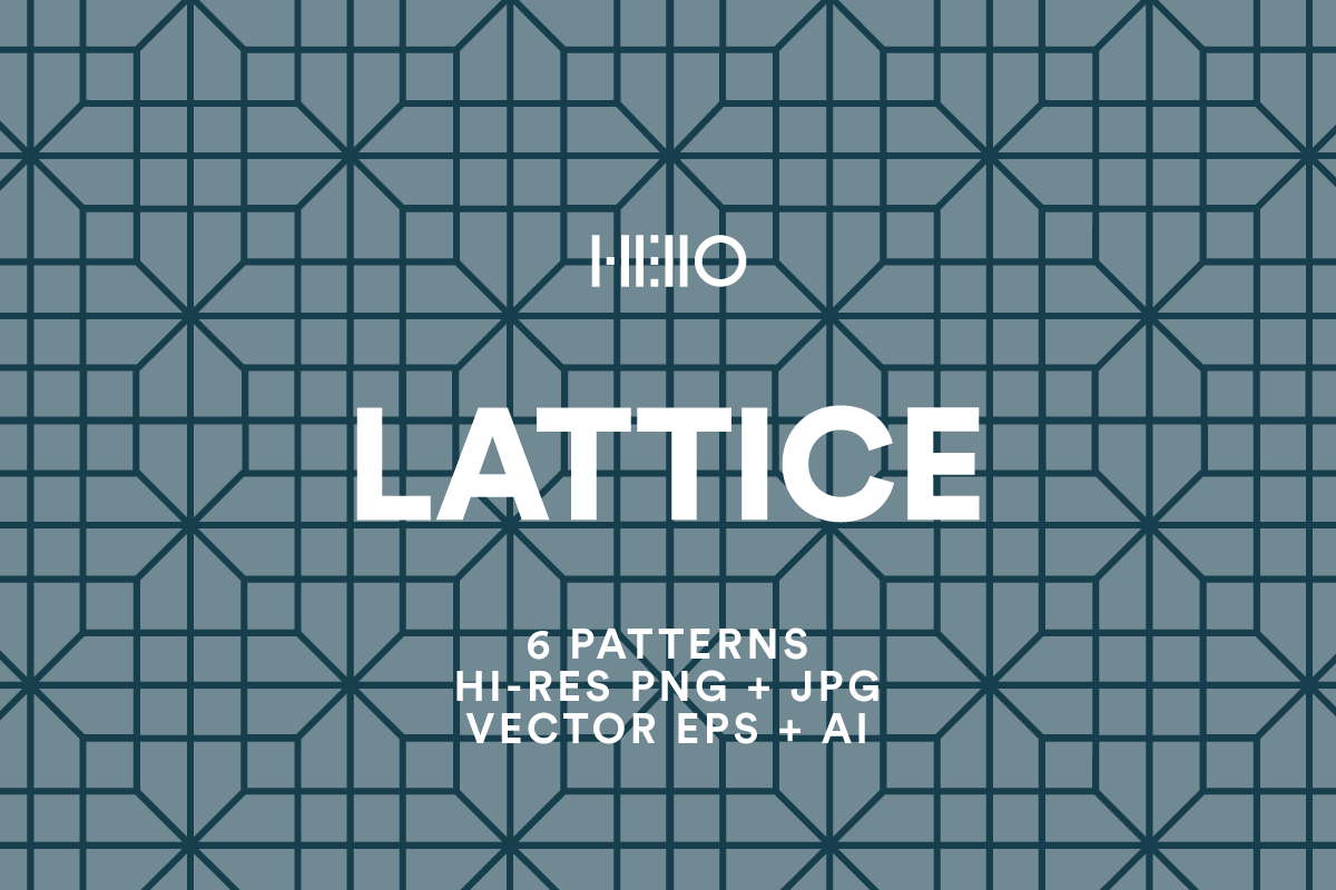 Lattice Patterns, a Pattern Graphic by Hello Mart