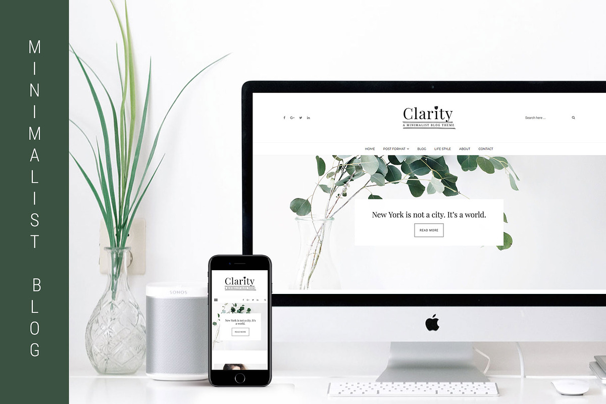 Clarity - Minimal WordPress Theme, a WordPress Template by EasyBlog Themes