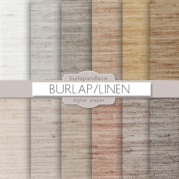 Burlap natural color, a Pattern Graphic by burlapandlace