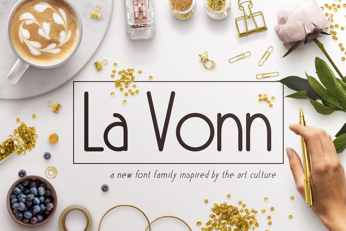 La Vonn, a Sans Serif Font by Heroglyphs Studio