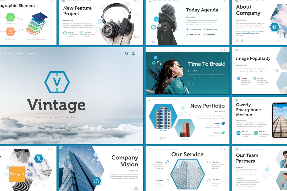 Vintage - Google Slides Template, a Presentation Template by inspirasign