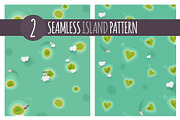 2 x Island Pattern, a Pattern Graphic by Beatriz Gascón