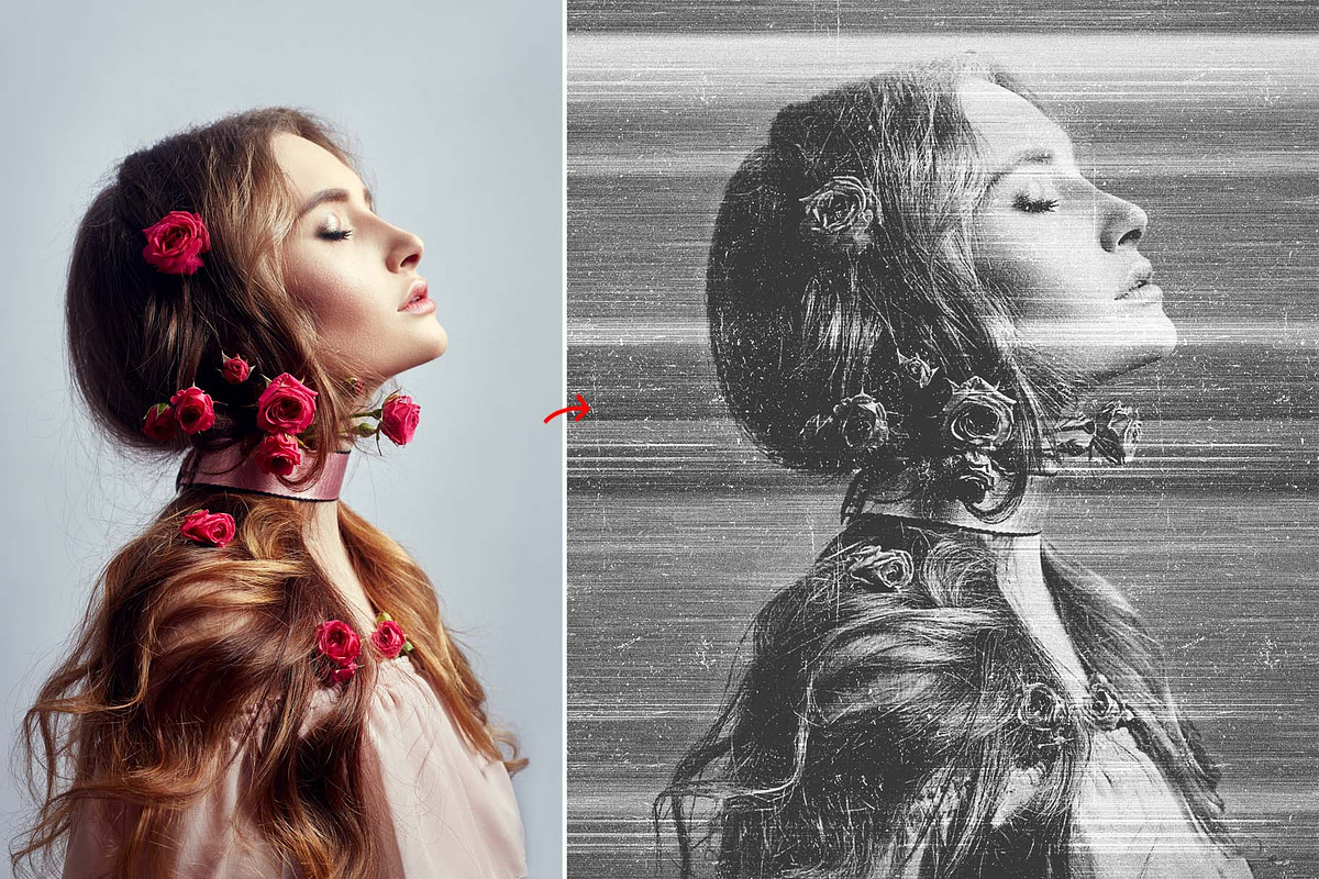 Broken Copier Photo Effects