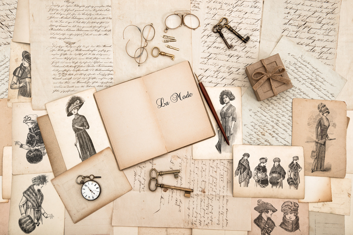 Old Letters and Fashion Drawings, an Arts & Entertainment Photo by ...