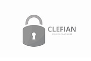 Vector lock logo combination. | Branding & Logo Templates ~ Creative Market