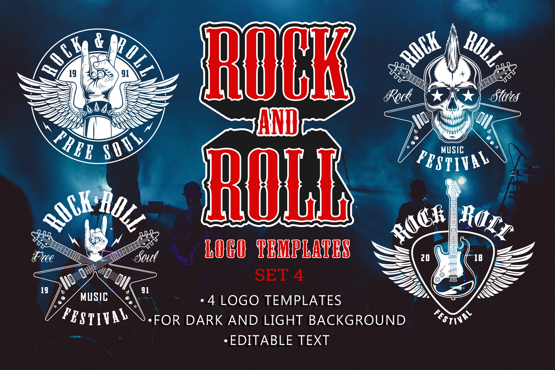 Rock & Roll Music Designs, a Templates & Theme by DGIM studio