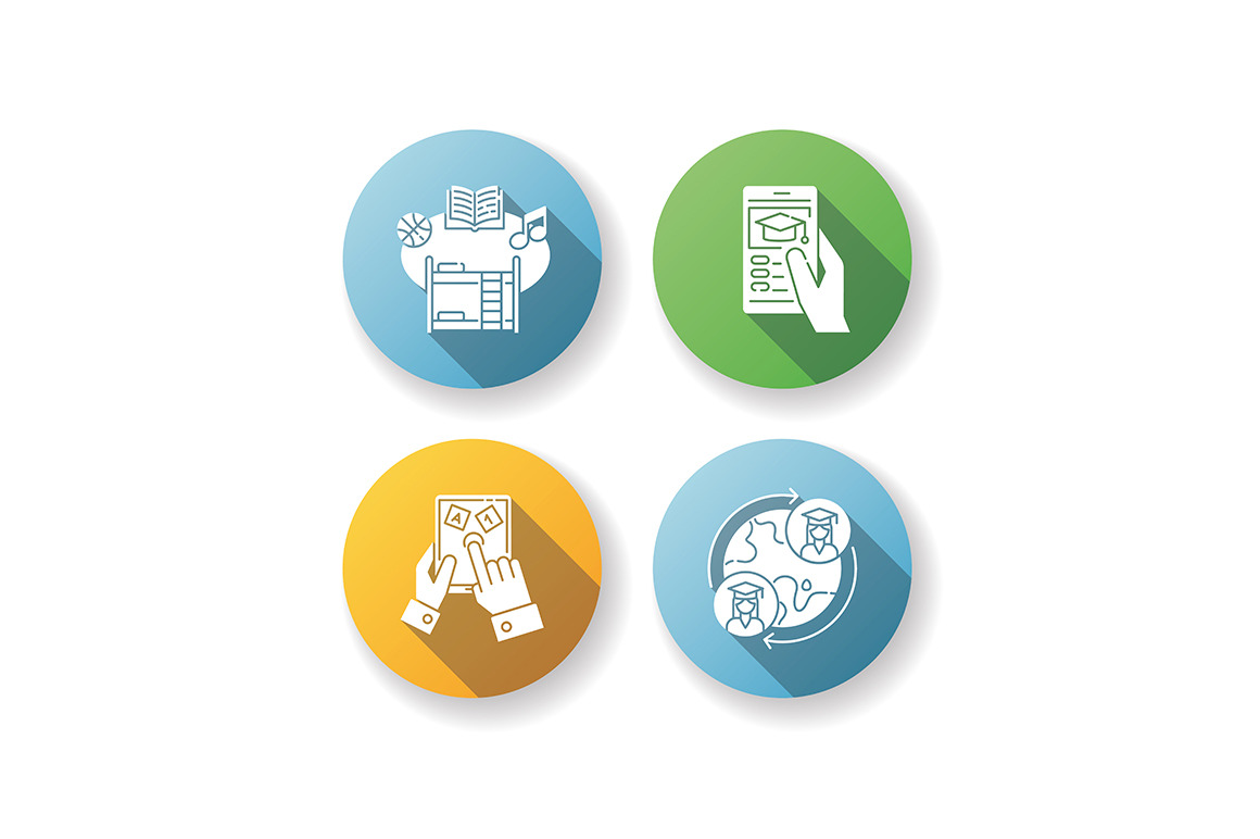 Modern learning opportunities icons, an Outline Icon by bsd studio ...