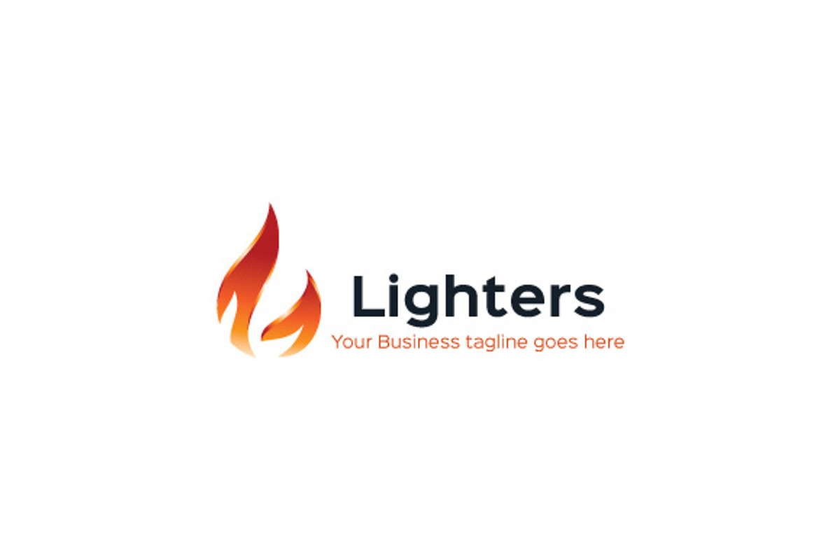 Lighters Logo Template, a Branding & Logo Template by The Branding Fusion