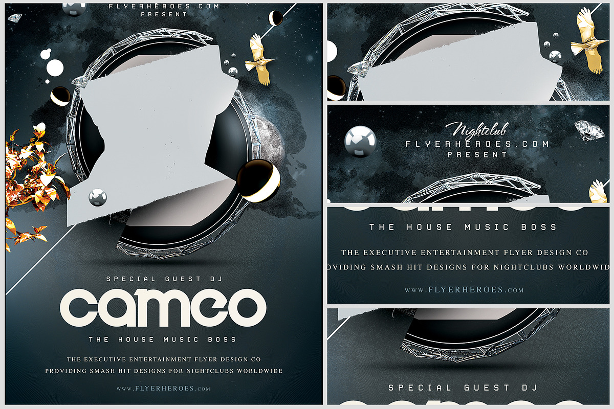 Cameo Flyer Template, a Flyer Template by FlyerHeroes