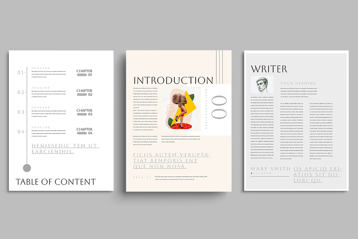 Minimalist E-book Layout