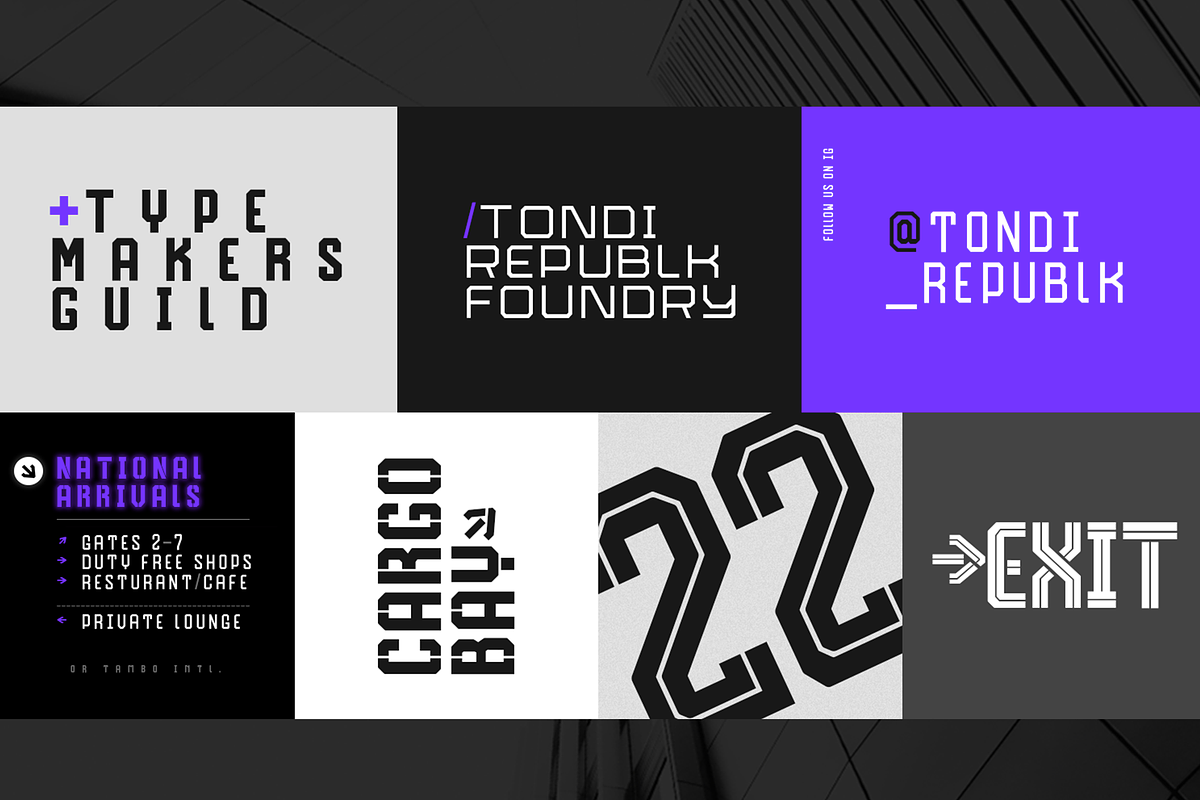 Reqnad Display Font Collection, a Font by Tondi Type Studio