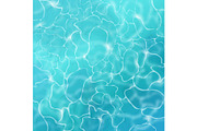 Water surface. Blue summer sea, sun, a Texture Illustration by YummyBuum