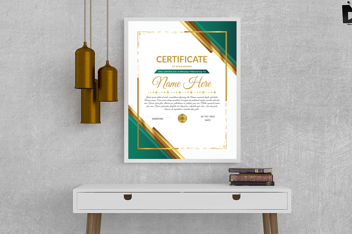 Creative Certificate Design Template, a Stationery Template by MRI STUDIO