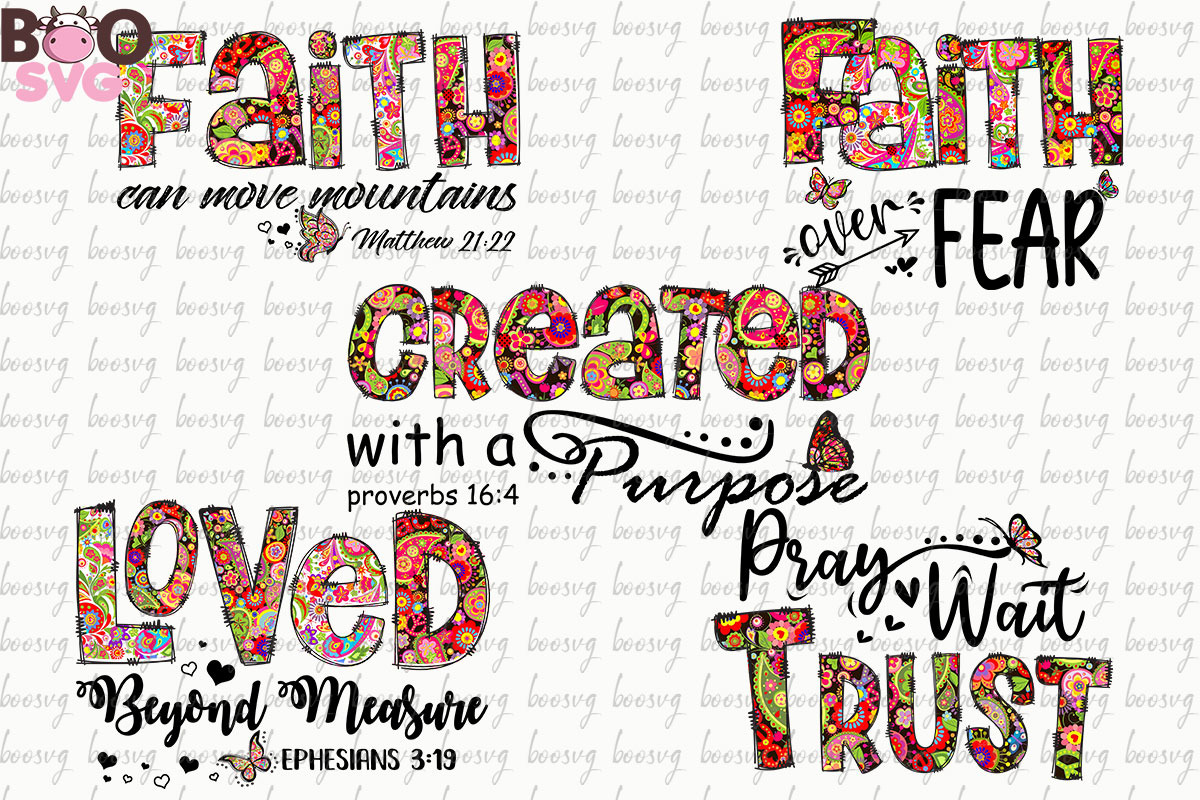 Floral Christian Graphics Bundle