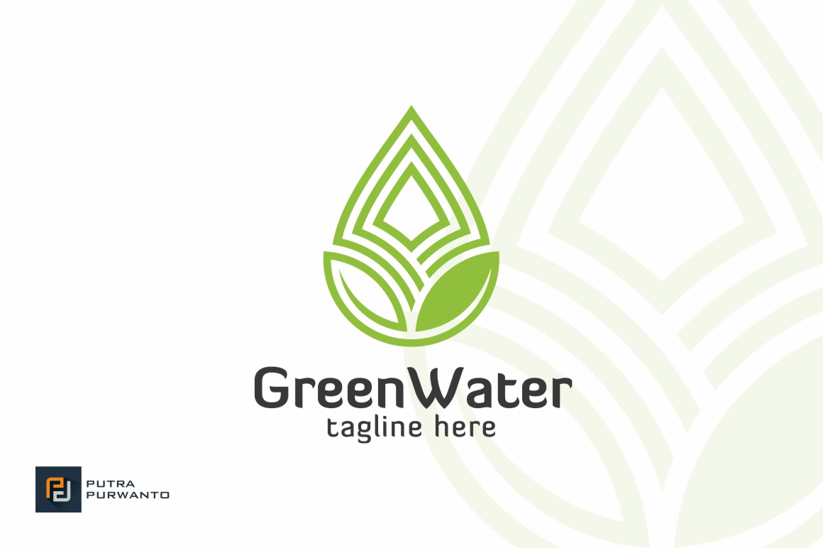 Green Water Logo, a Branding & Logo Template by putra_purwanto
