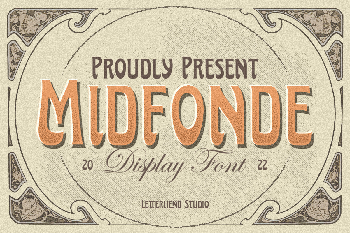 Midfonde - Display Font, a Font by Letterhend Studio