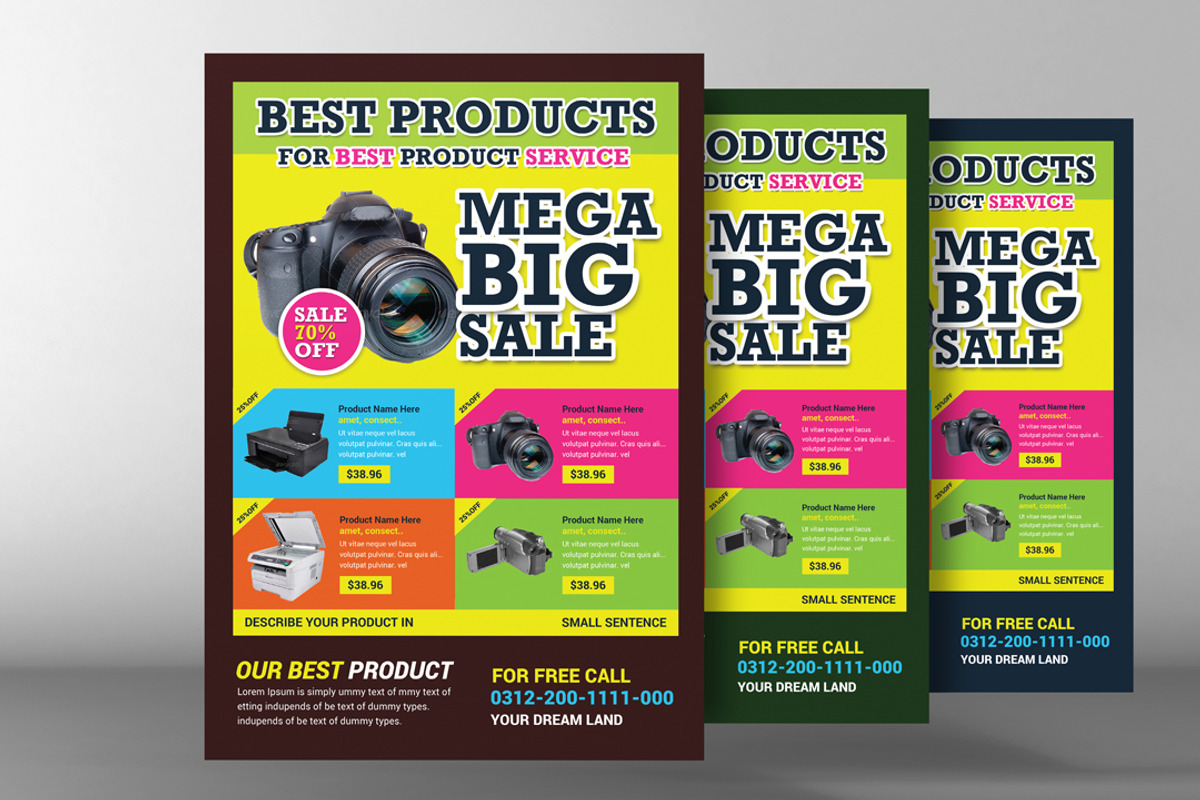Product Promotion Flyer, a Flyer Template by graphicforest
