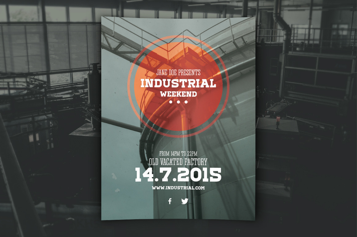 Industrial Flyer PSD Template, a Flyer Template by M K GRAPHICS ...