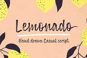 Lemonado, a Script Font by Mika Melvas