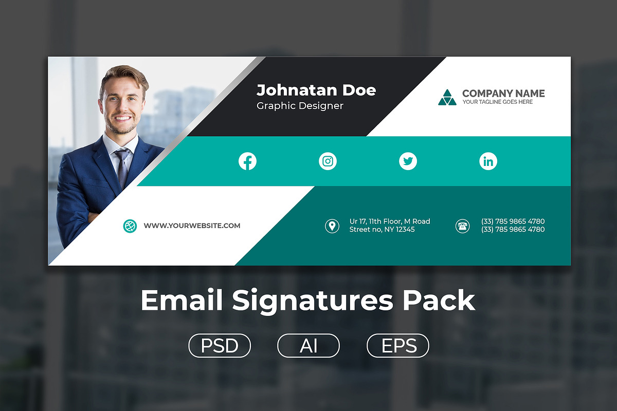 Email Signature Pack, a Templates & Theme by Curve Design