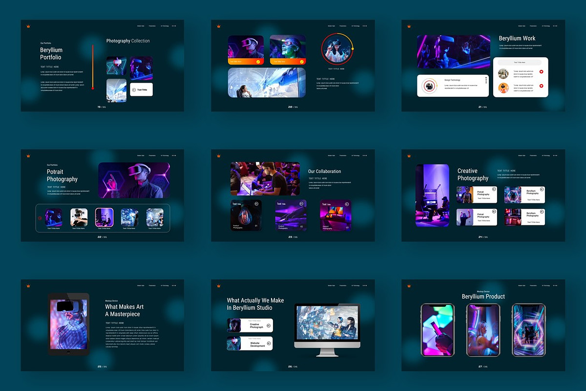 BERYLLIUM - PowerPoint Template, a Presentation Template by kreatifreya