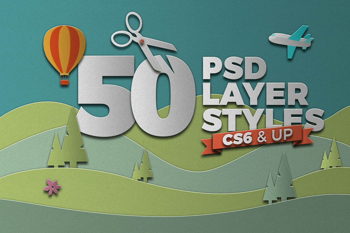 PaperCraft Photoshop Effects, a Layer Style Add-On by Designdell