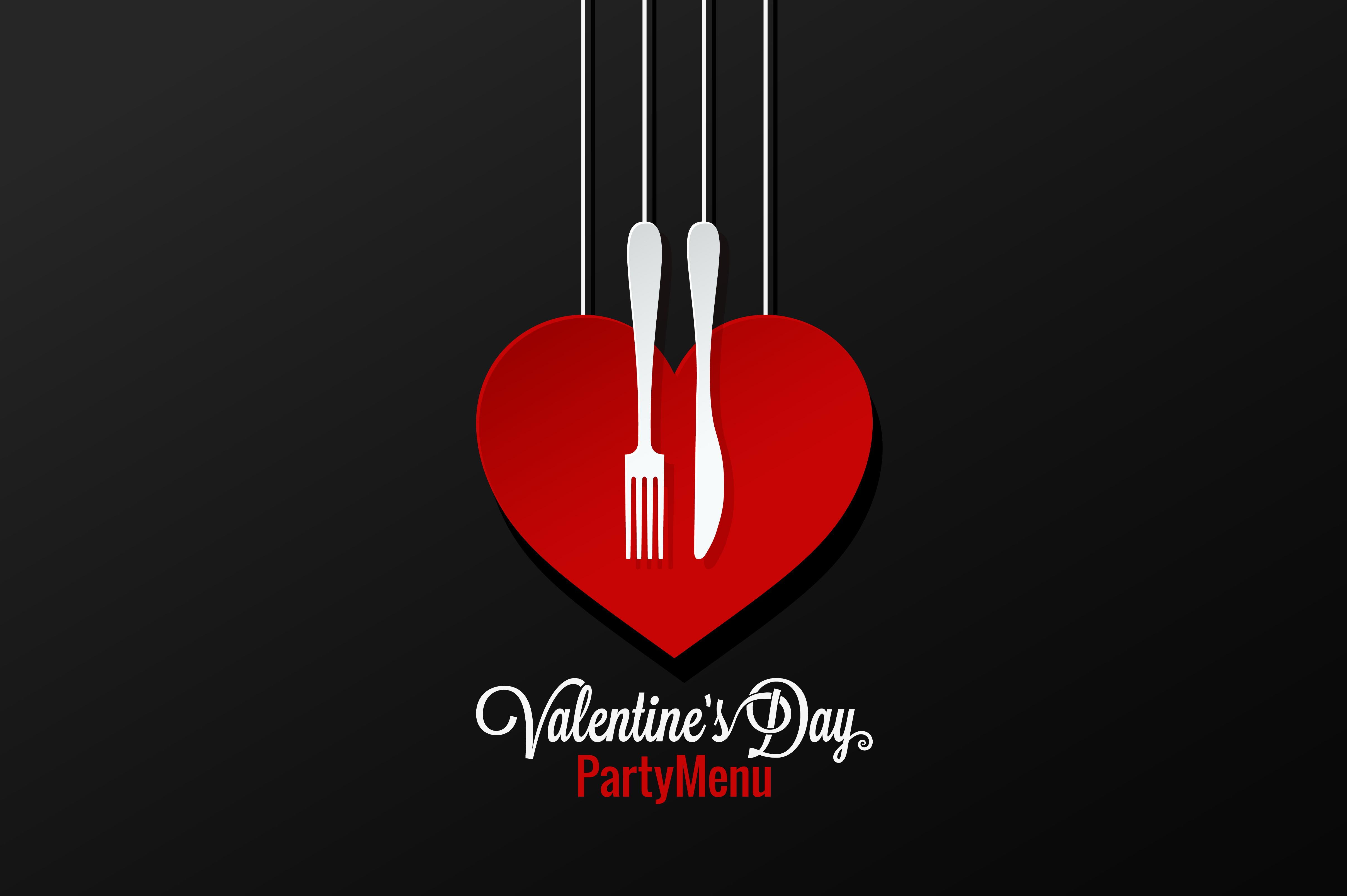 Valentines Day Menu Background., a Food Illustration by PushLogo ...