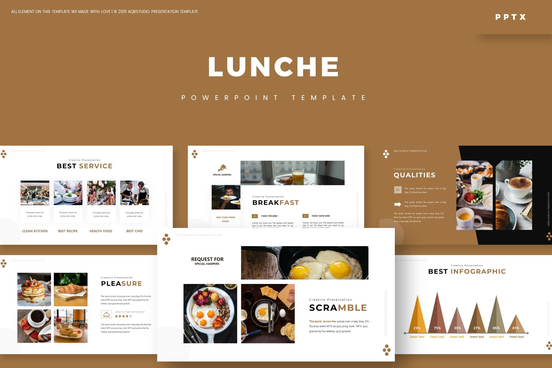 Lunche - Powerpoint Template | Presentation Templates ~ Creative Market