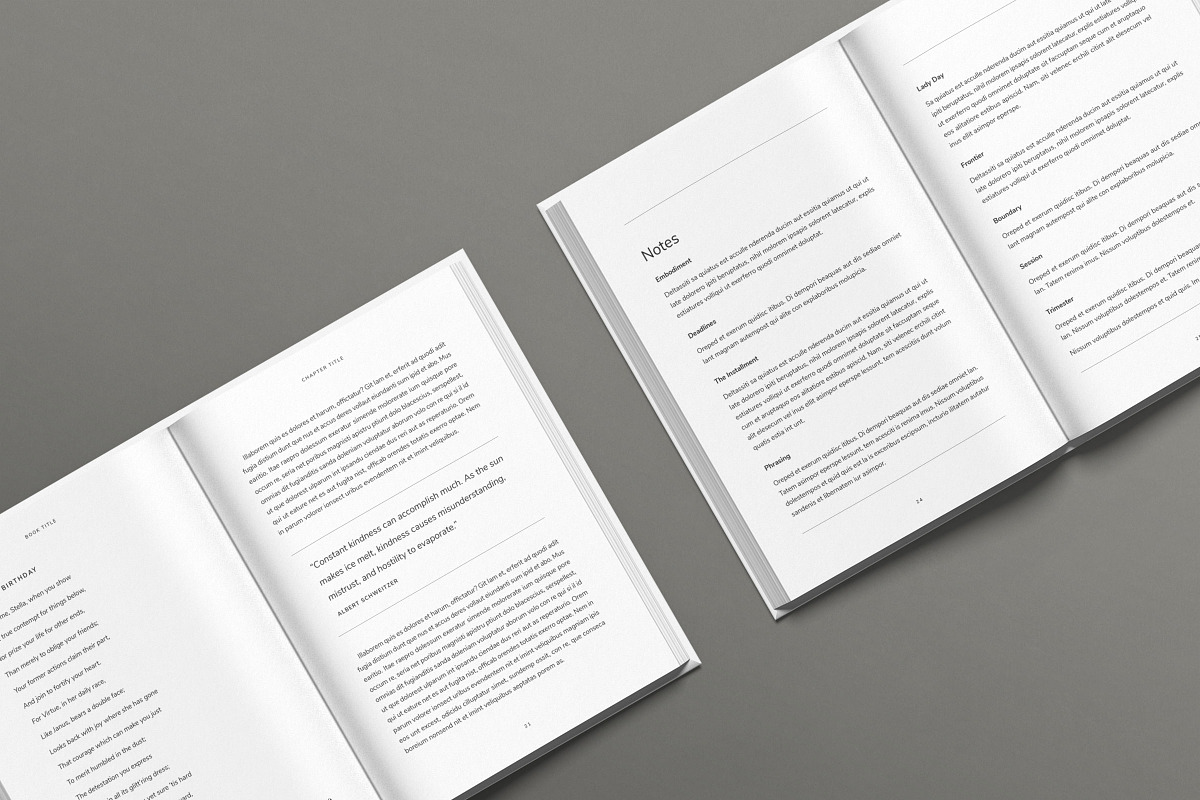 Modern Sans Book Template, a Magazine Template by Ruben Stom | Creative ...