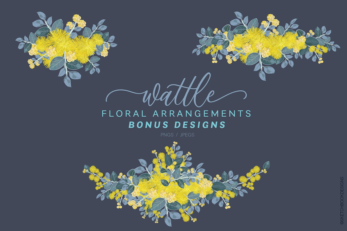 Golden Wattle Design Collection, an Illustration by Sketchbook Designs