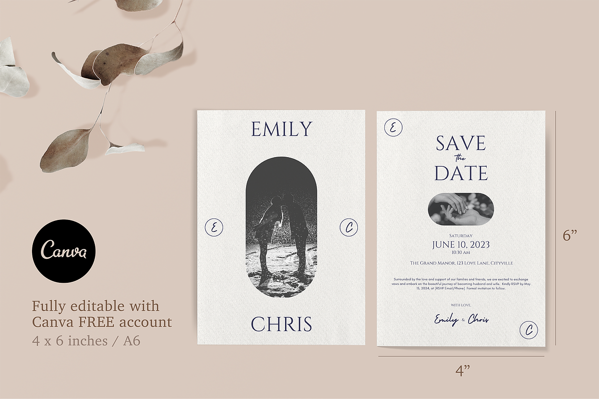 Elegant & Clean Wedding Invitation