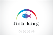Fish King logo Template, a Branding & Logo Template by Heavtryq Design