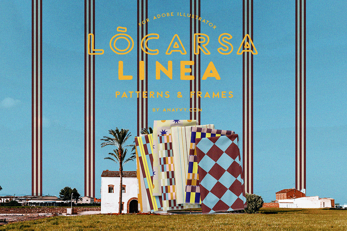 LOCARSA LINEA | Pattern & Brushes, a Pattern Graphic by ana & yvy