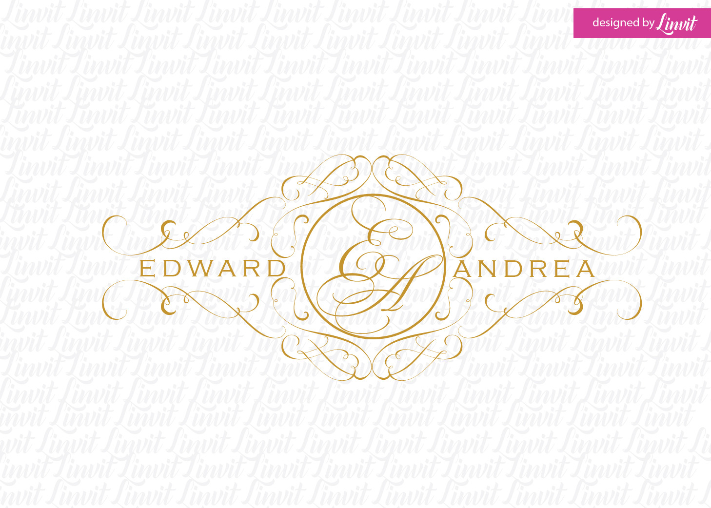 Calligraphy Wedding Logo, a Branding & Logo Template by LinvitInstant ...