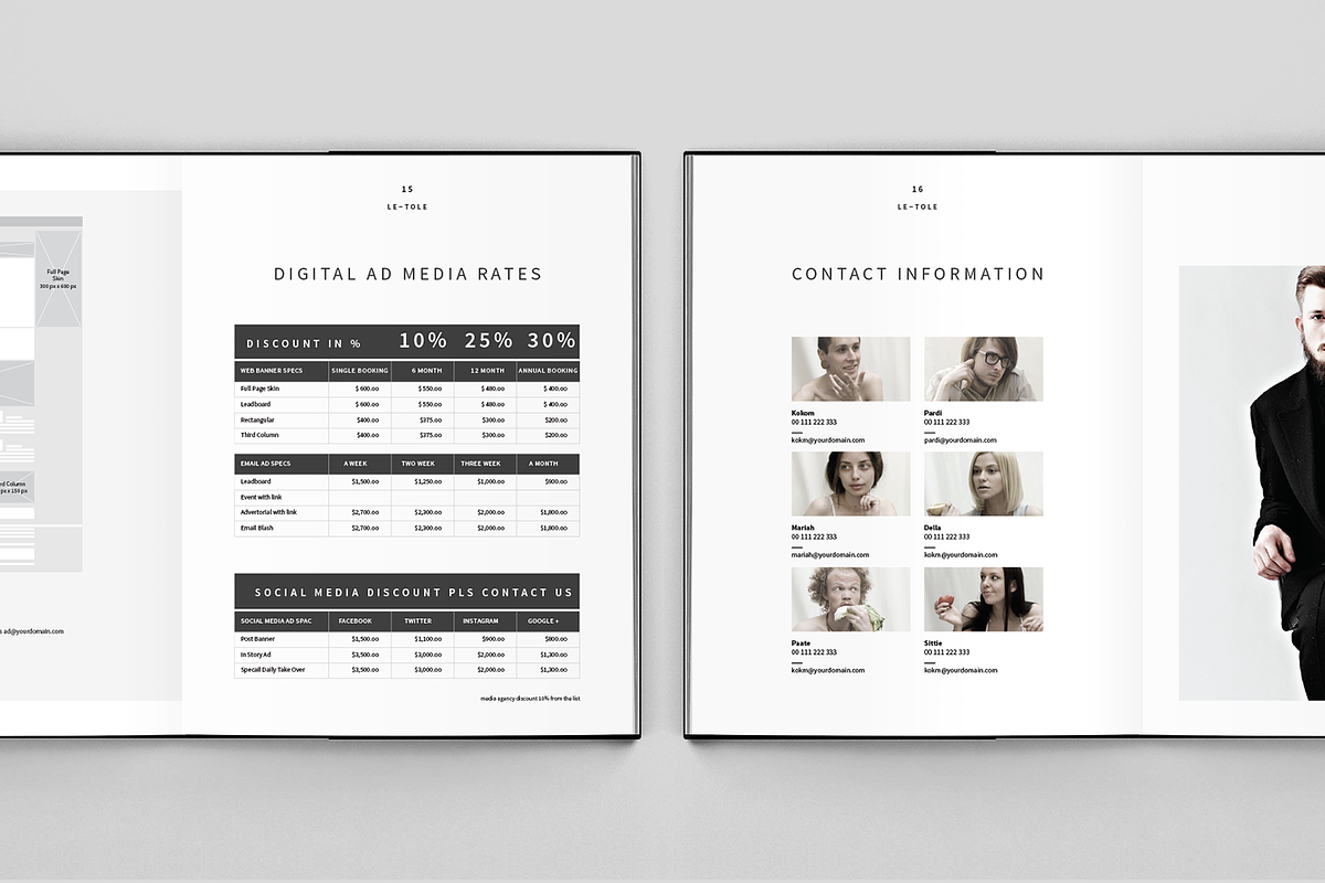 Magazine Media Kit, a Magazine Template by BOXKAYU